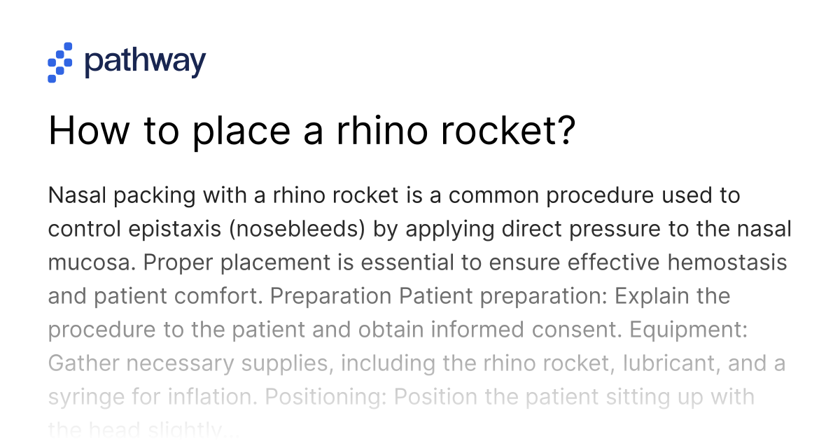 How to place a rhino rocket? – Pathway